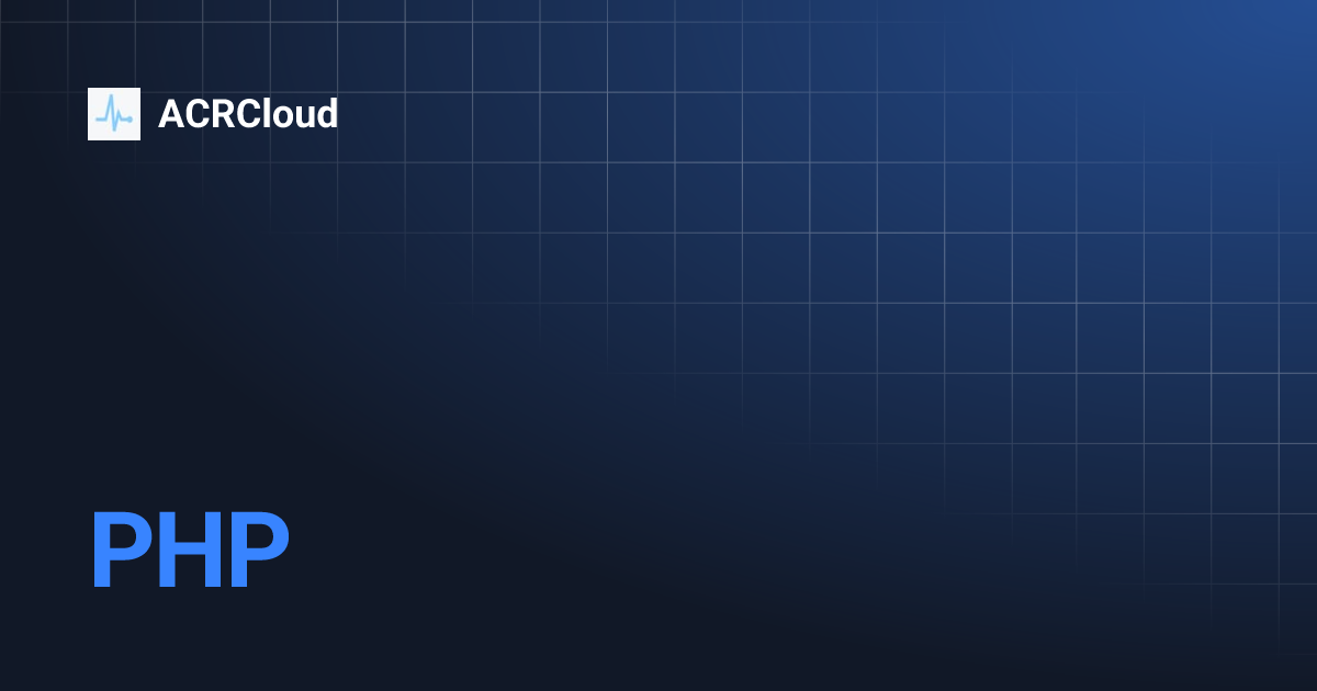 PHP | ACRCloud